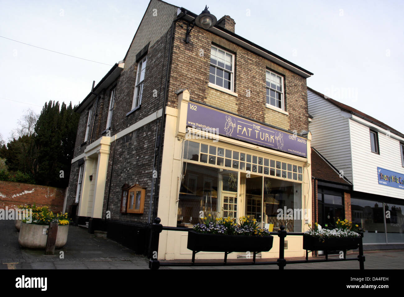 The Fat Turk restaurant in the small market town of Chipping Ongar in ...