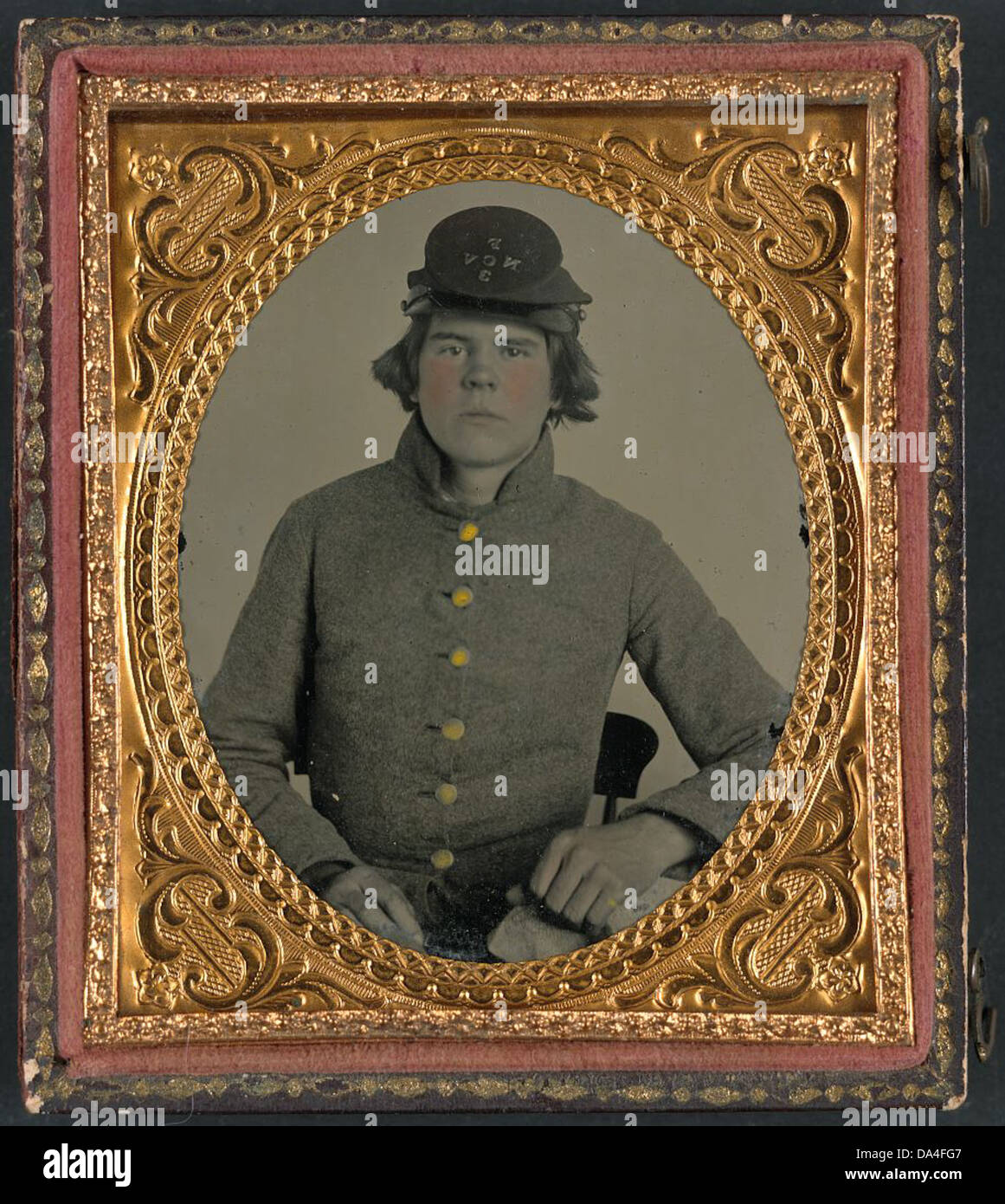 This photograph, from the Library of Congress, shows an unidentified ...