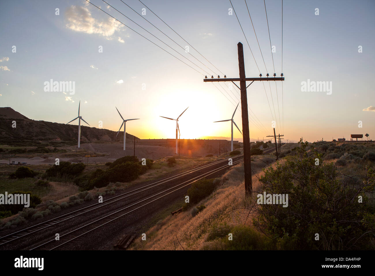 Windy rail track hi-res stock photography and images - Alamy