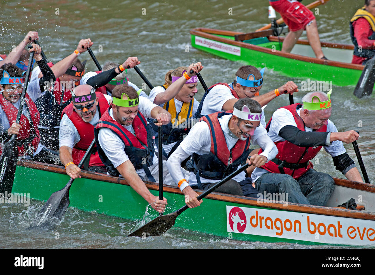 The inaugural Dragon Boat Race, started by Dame Kelly Holmes, on the ...