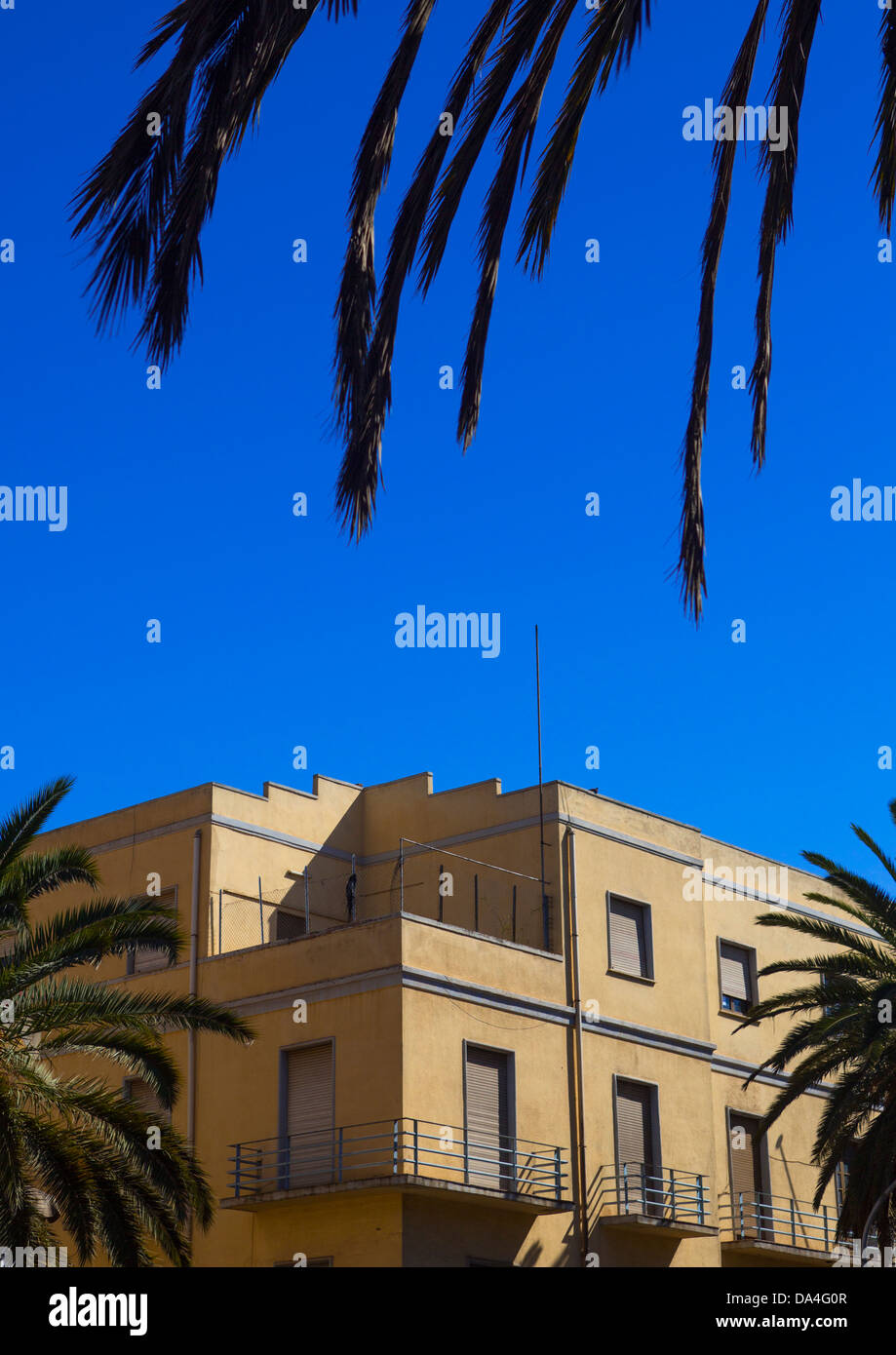 Art Deco Italian Colonial Building, Asmara, Eritrea Stock Photo - Alamy