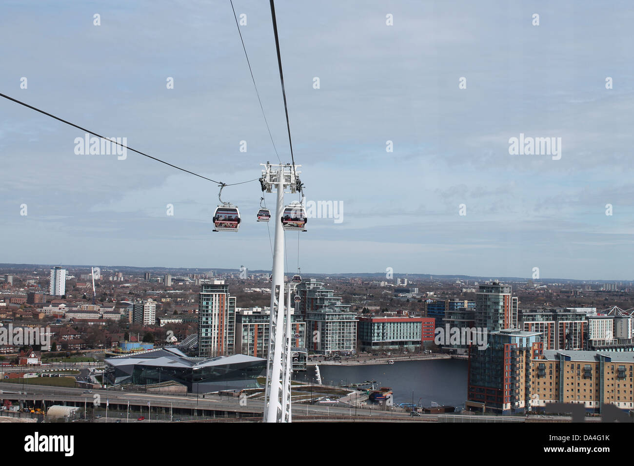 Emirates Airline (Cable Car), North Greenwich, London, UK Stock Photo ...