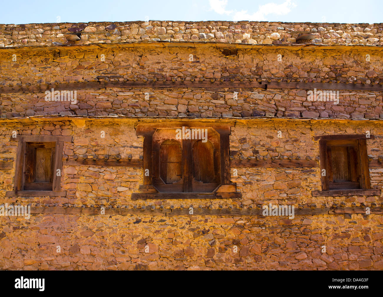 Windows In The Church Of Kidane Mehret , Senafe, Eritrea Stock Photo ...