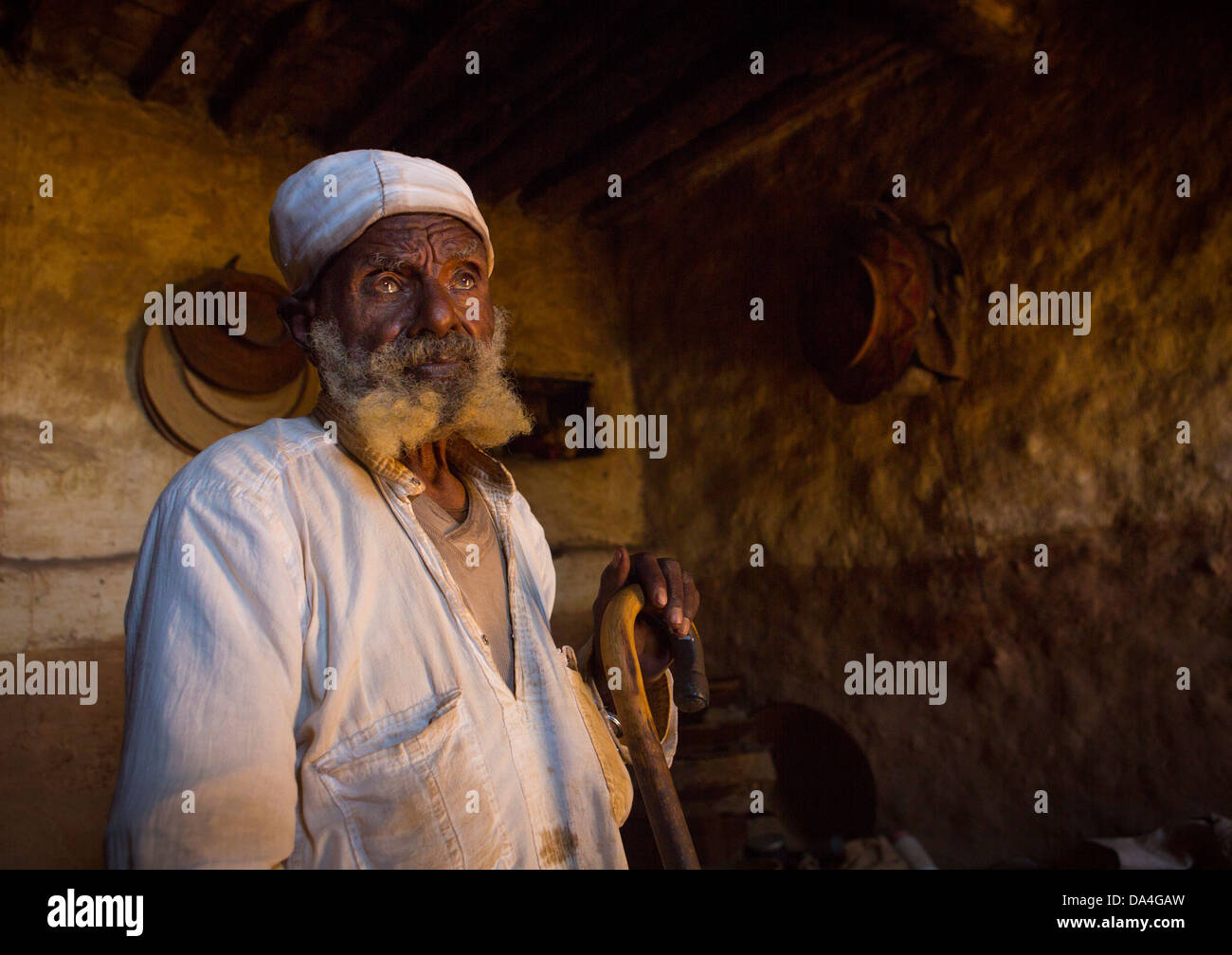 Old Priest, Senafe, Eritrea Stock Photo - Alamy