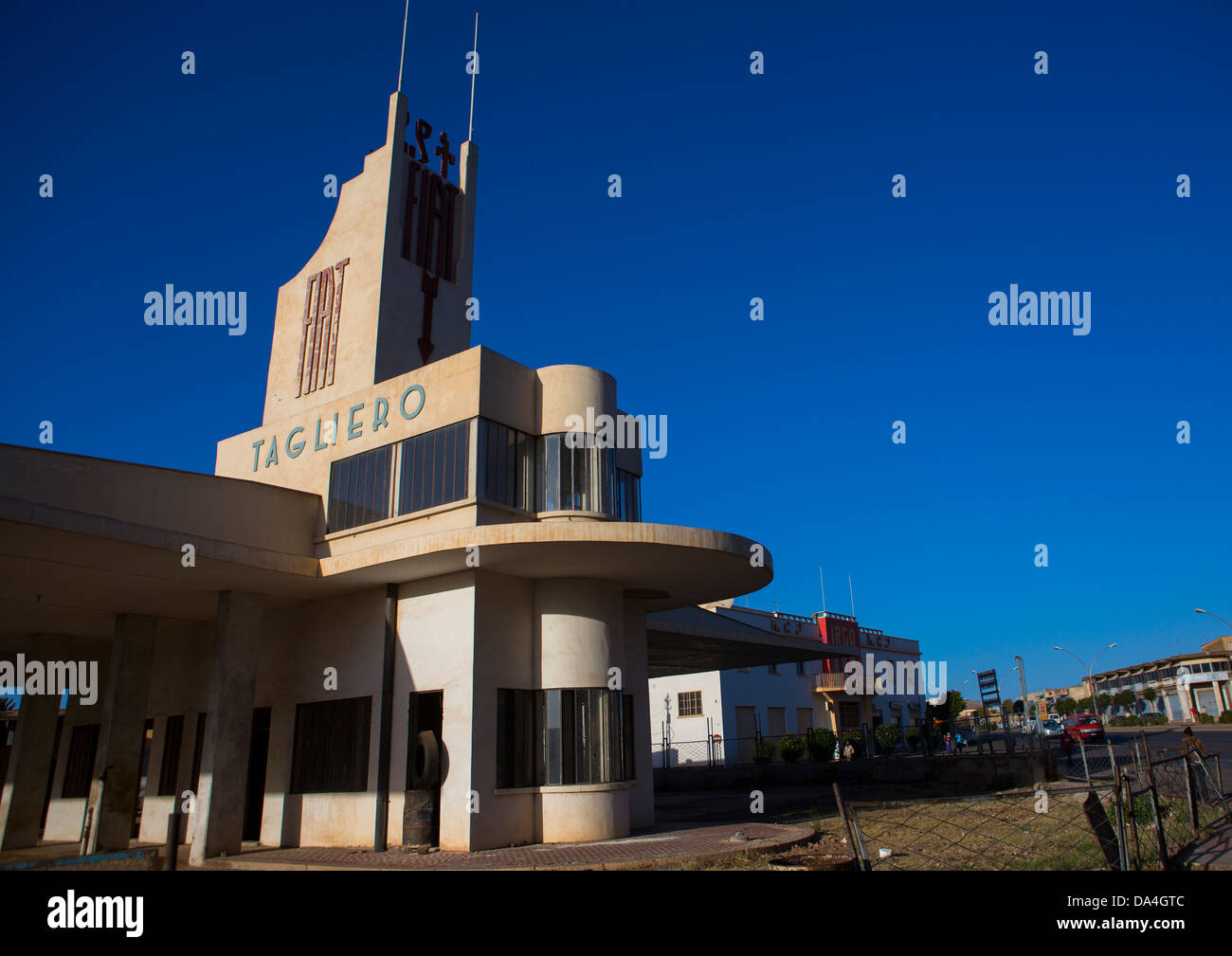 Fiat Tagliero Garage And Service Station, Asmara, Eritrea Stock Photo ...