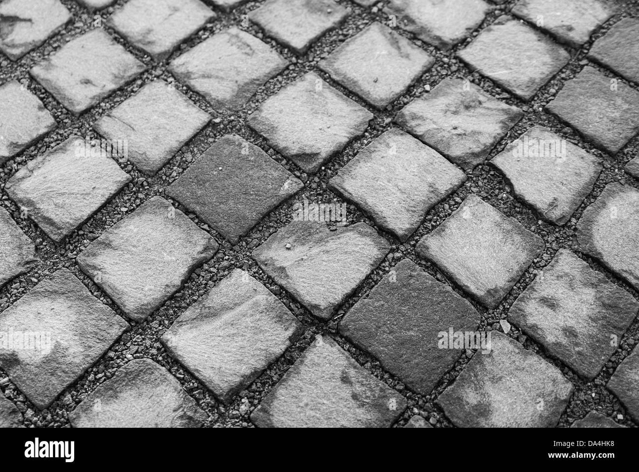 Texture of the old block pavement, background Stock Photo - Alamy