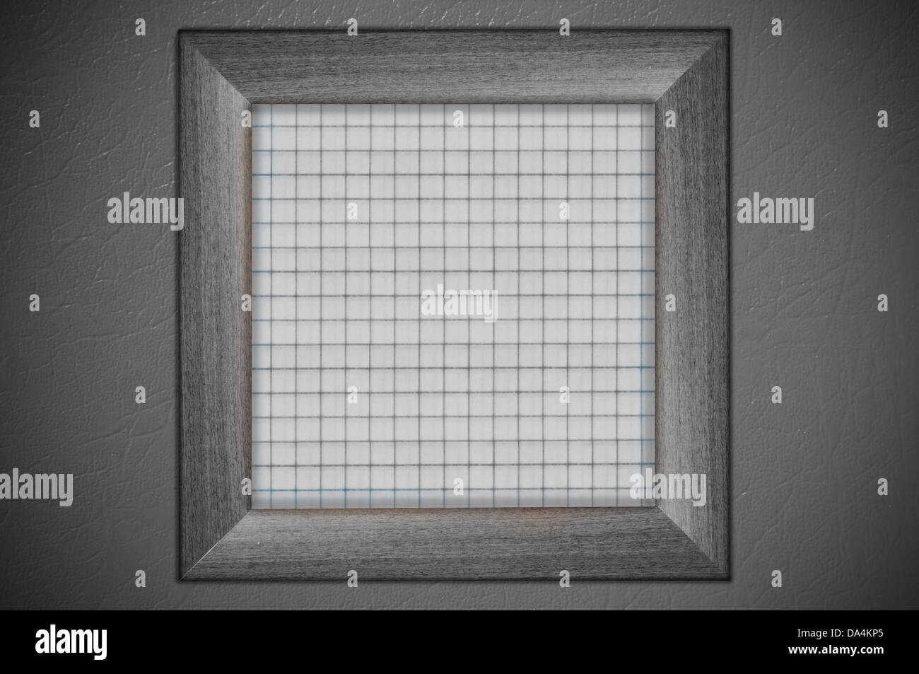 Grey Wood frame with paper fill Stock Photo - Alamy