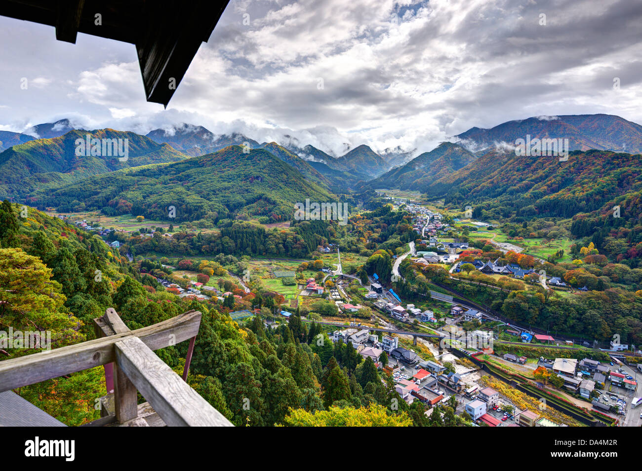 View from Yamadera Mountain Temple in Yamagata, Japan Stock Photo - Alamy