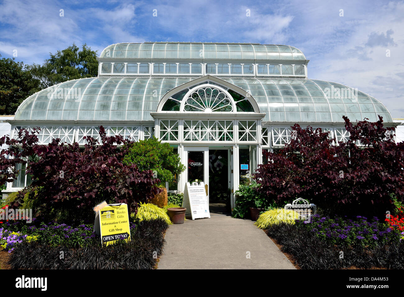 Glass House at the Volunteer Park. Seattle, Washington, USA Stock Photo ...
