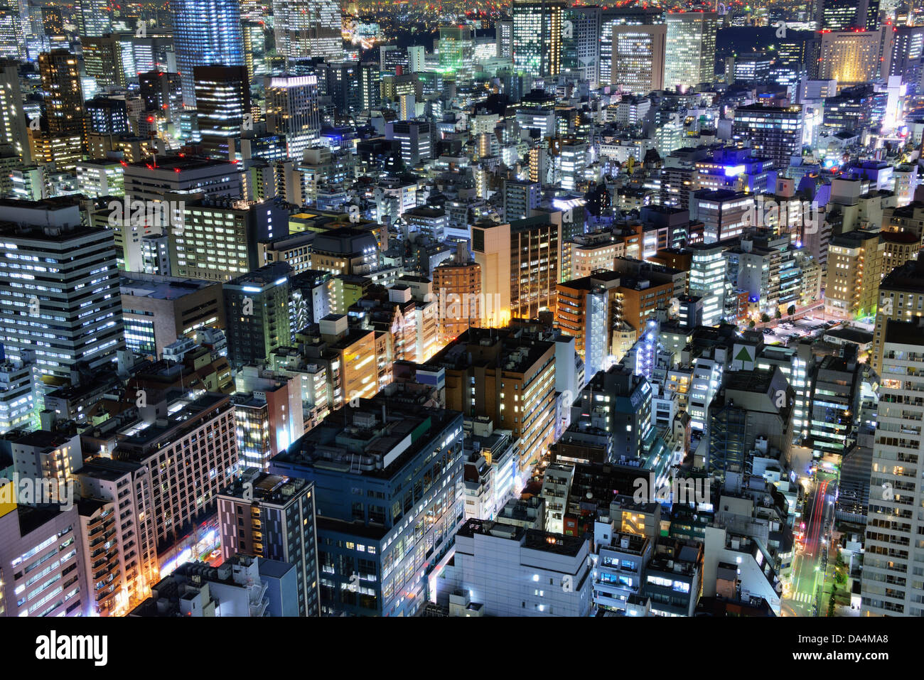 Urban aerial view in the Minato Ward of Tokyo, Japan Stock Photo - Alamy