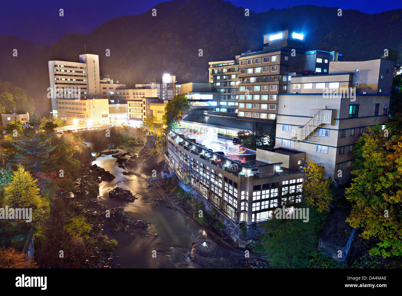Hot Springs resort town of Jozankei, Hokkaido, Japan Stock Photo - Alamy