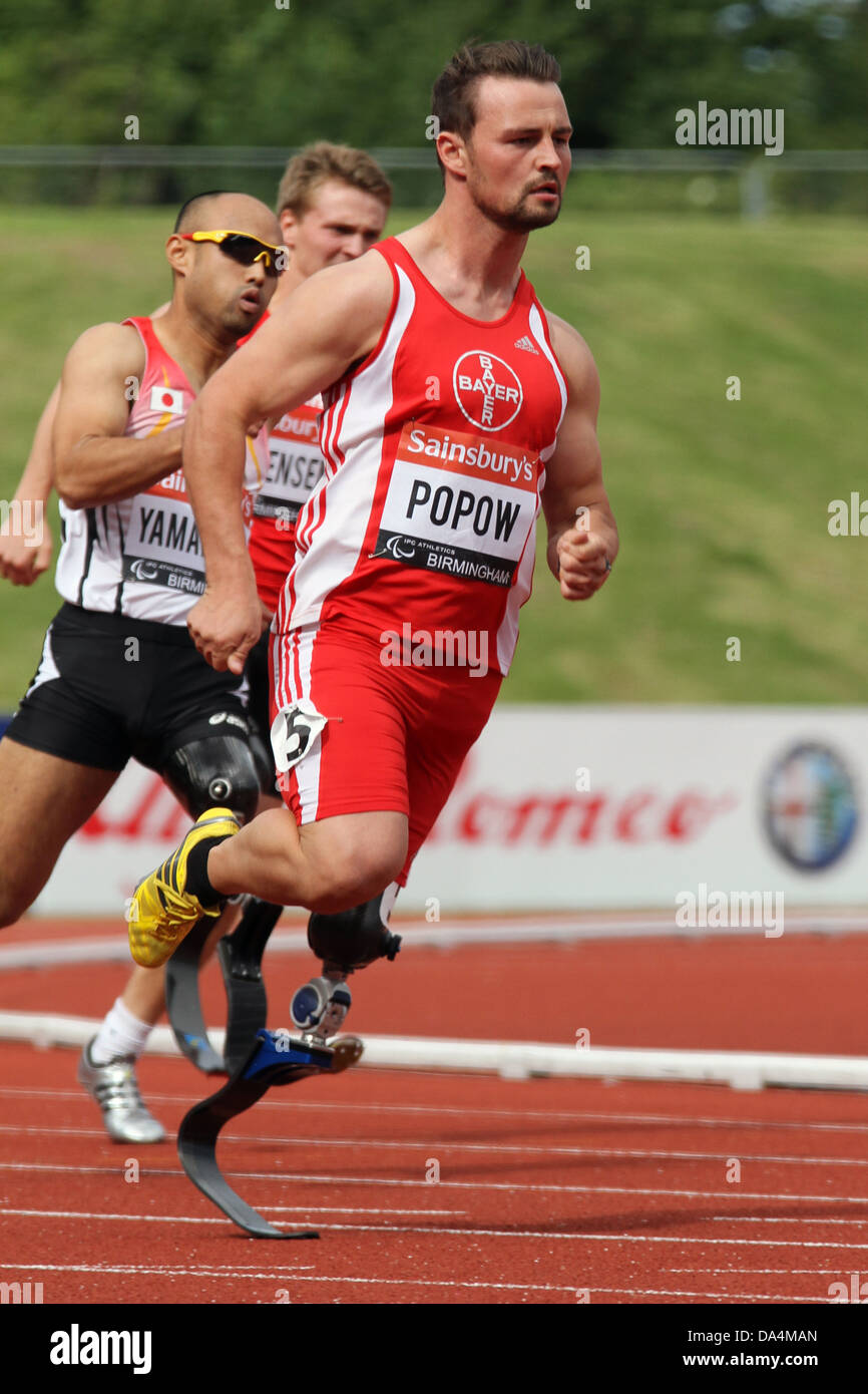 Heinrich Popow (Germany) in the mens (T42) 200 metres at the Sainsbury ...