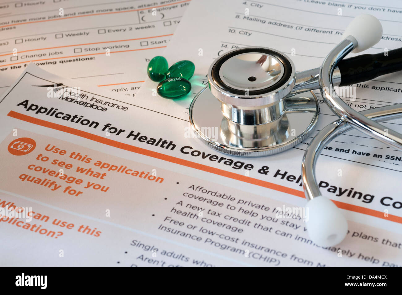 Healthcare insurance application Stock Photo - Alamy