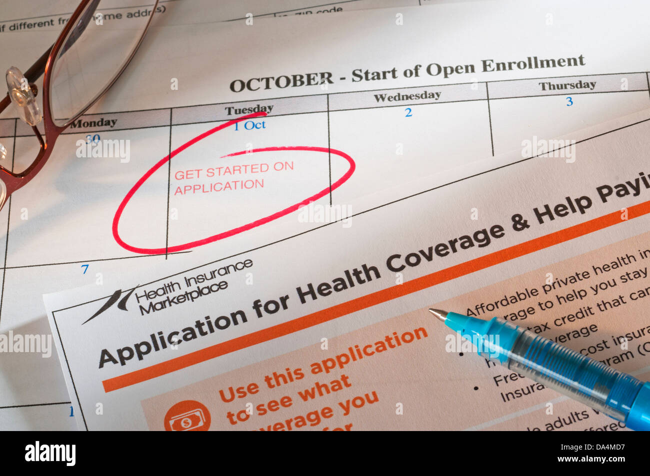 Healthcare insurance application Stock Photo - Alamy