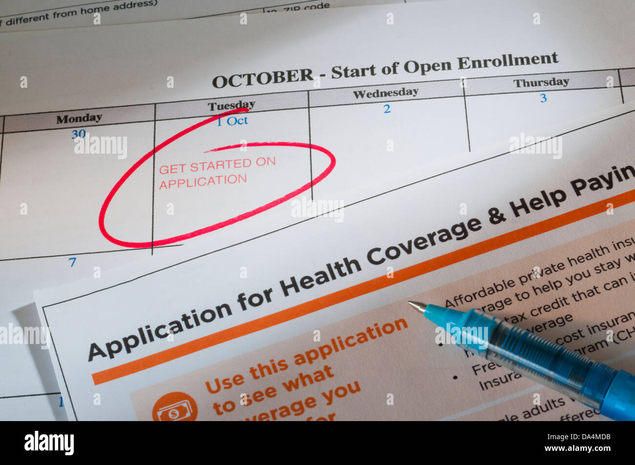 Healthcare insurance application Stock Photo - Alamy
