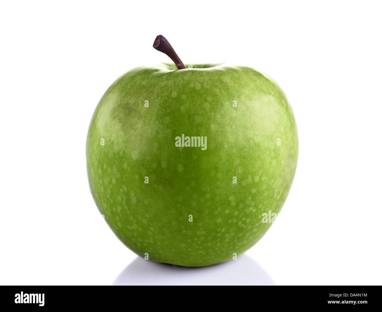 Healthy green apple isolated on white.Very high detail texture Stock ...