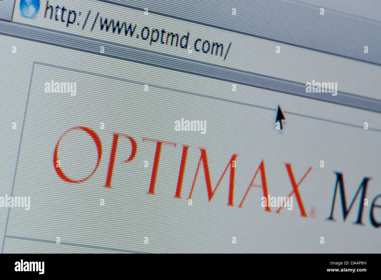 Close up of the Optimax Media Delivery logo as seen on its website ...