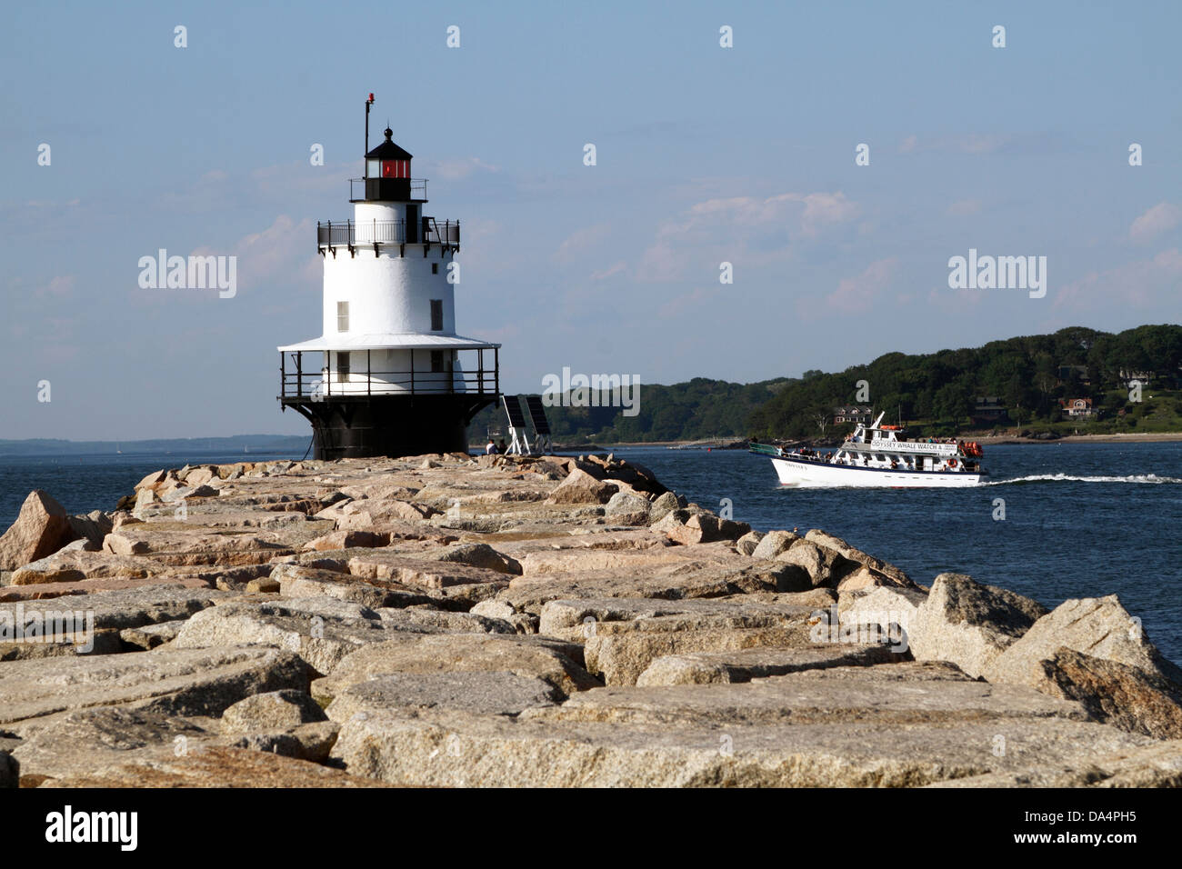 Spring Point Ledge Lighthouse, South Portland, Maine, USA Stock Photo ...