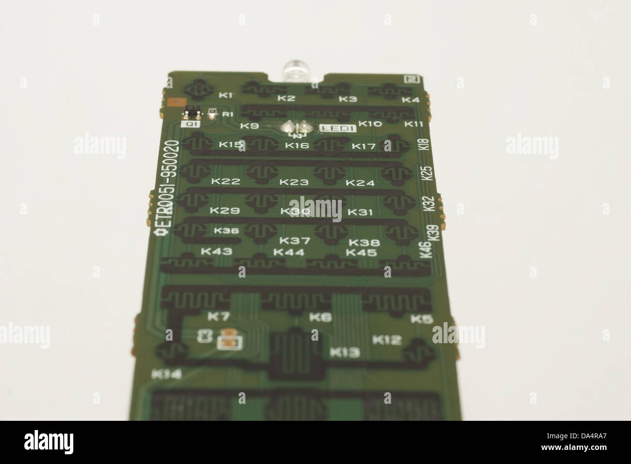 Circuit board from inside an infrared remote control Stock Photo - Alamy
