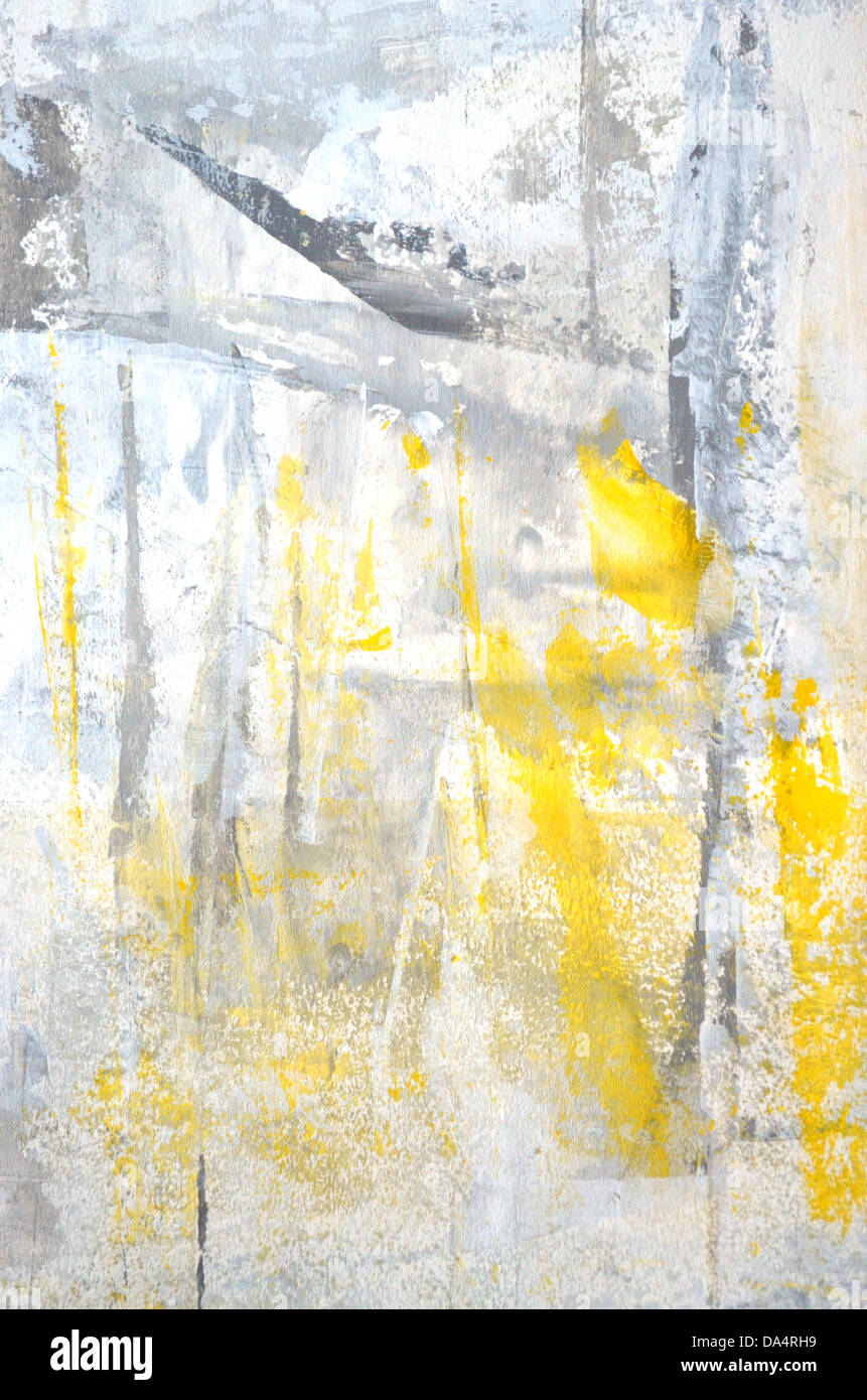 Grey And Yellow Abstract Art Painting at James Marts blog