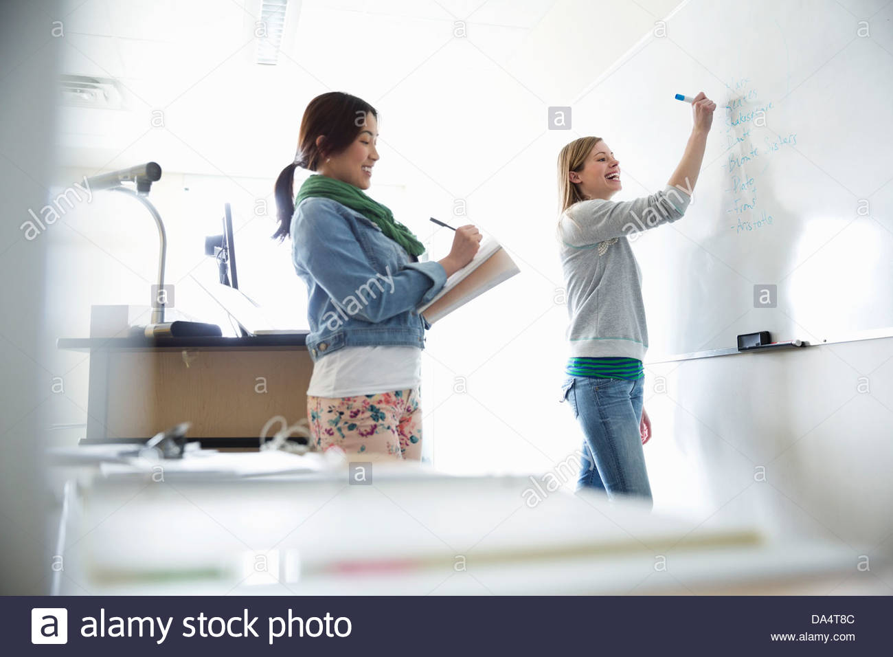 Working at classroom hi-res stock photography and images - Alamy