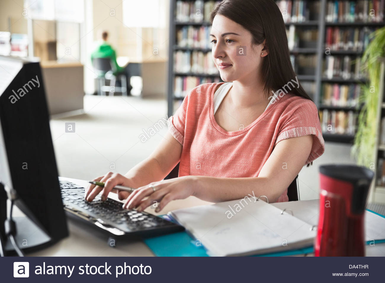 Student and computer hi-res stock photography and images - Alamy