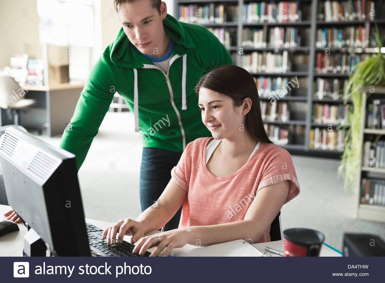 College students working together hi-res stock photography and images ...