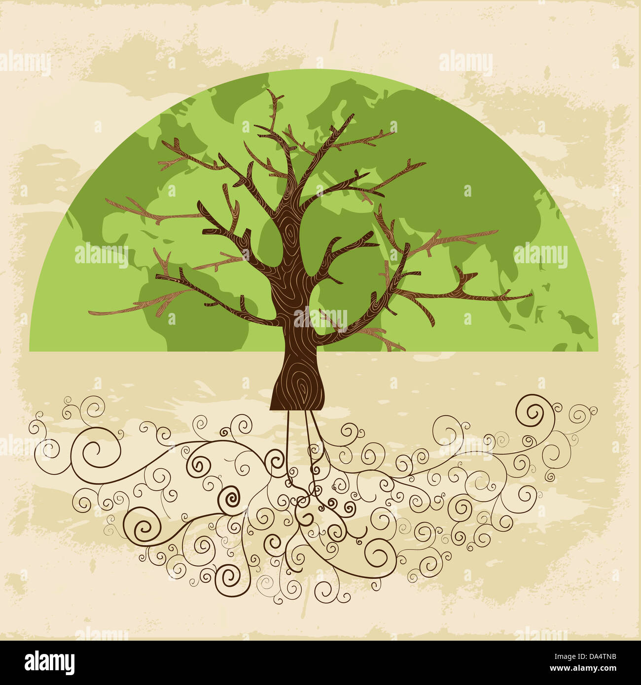 Roots map hi-res stock photography and images - Alamy