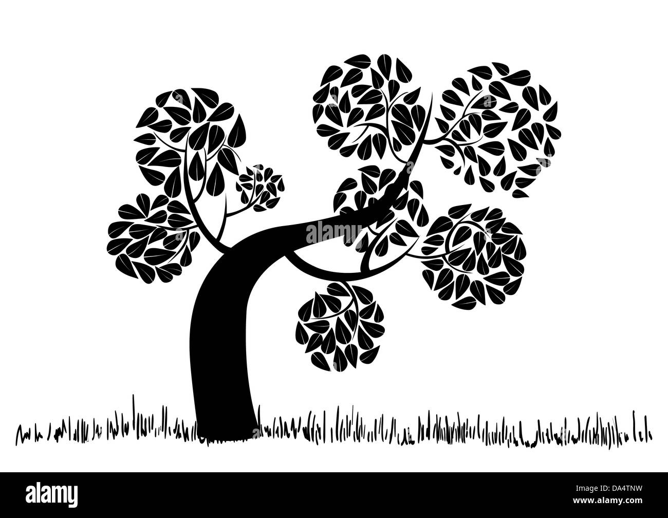 Layered stem Black and White Stock Photos & Images - Alamy