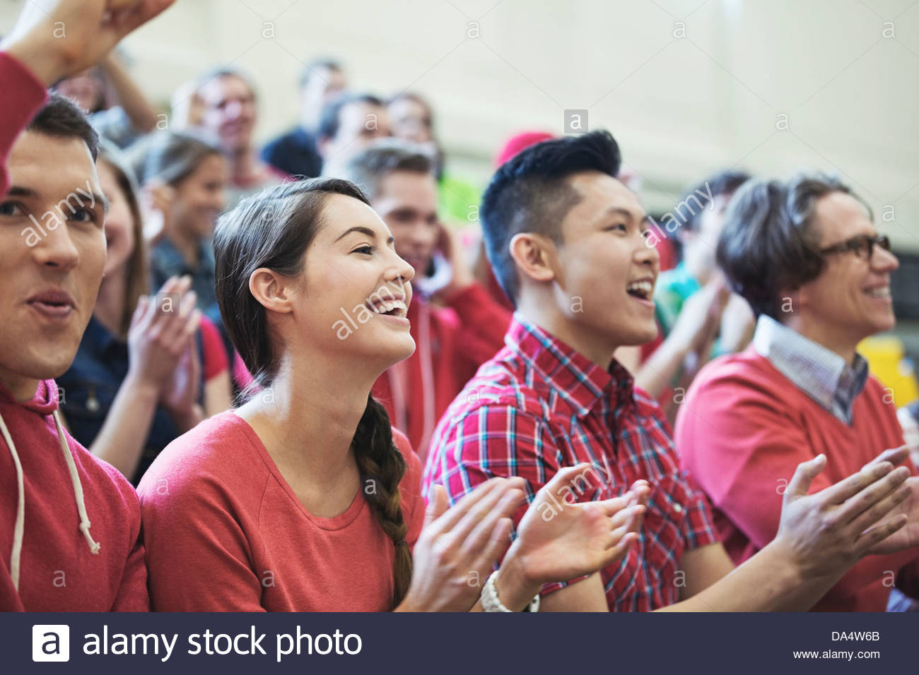Sporting event crowd red hi-res stock photography and images - Alamy