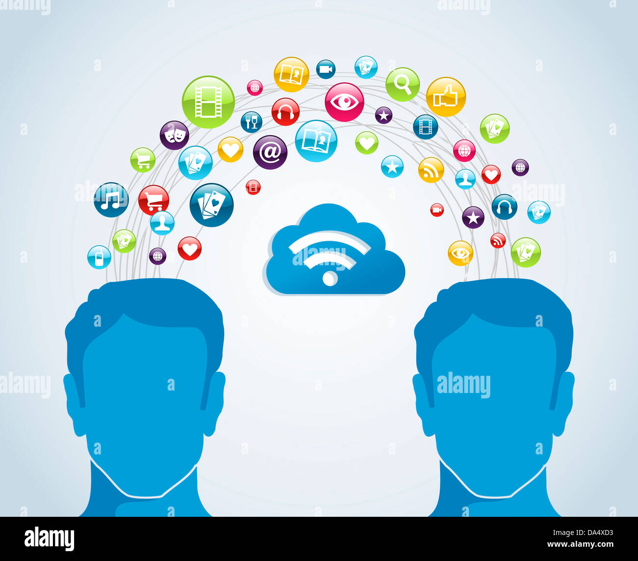 Blog cloud heads hi-res stock photography and images - Alamy