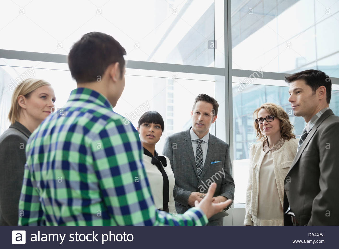 Group business people talking together hi-res stock photography and ...
