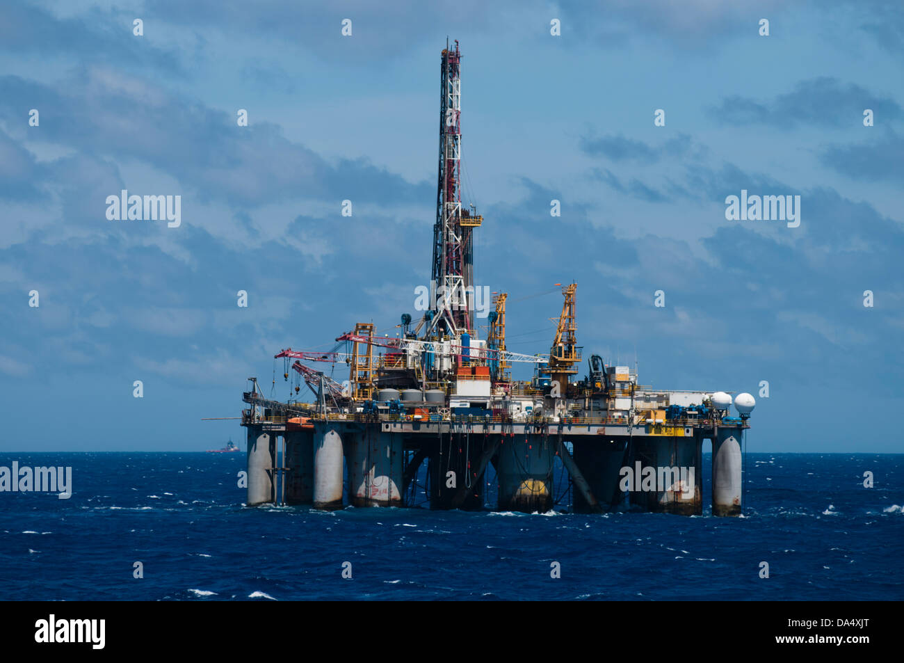 Falcon 100 oil drilling rig working for Petrobras brazilian oil company ...