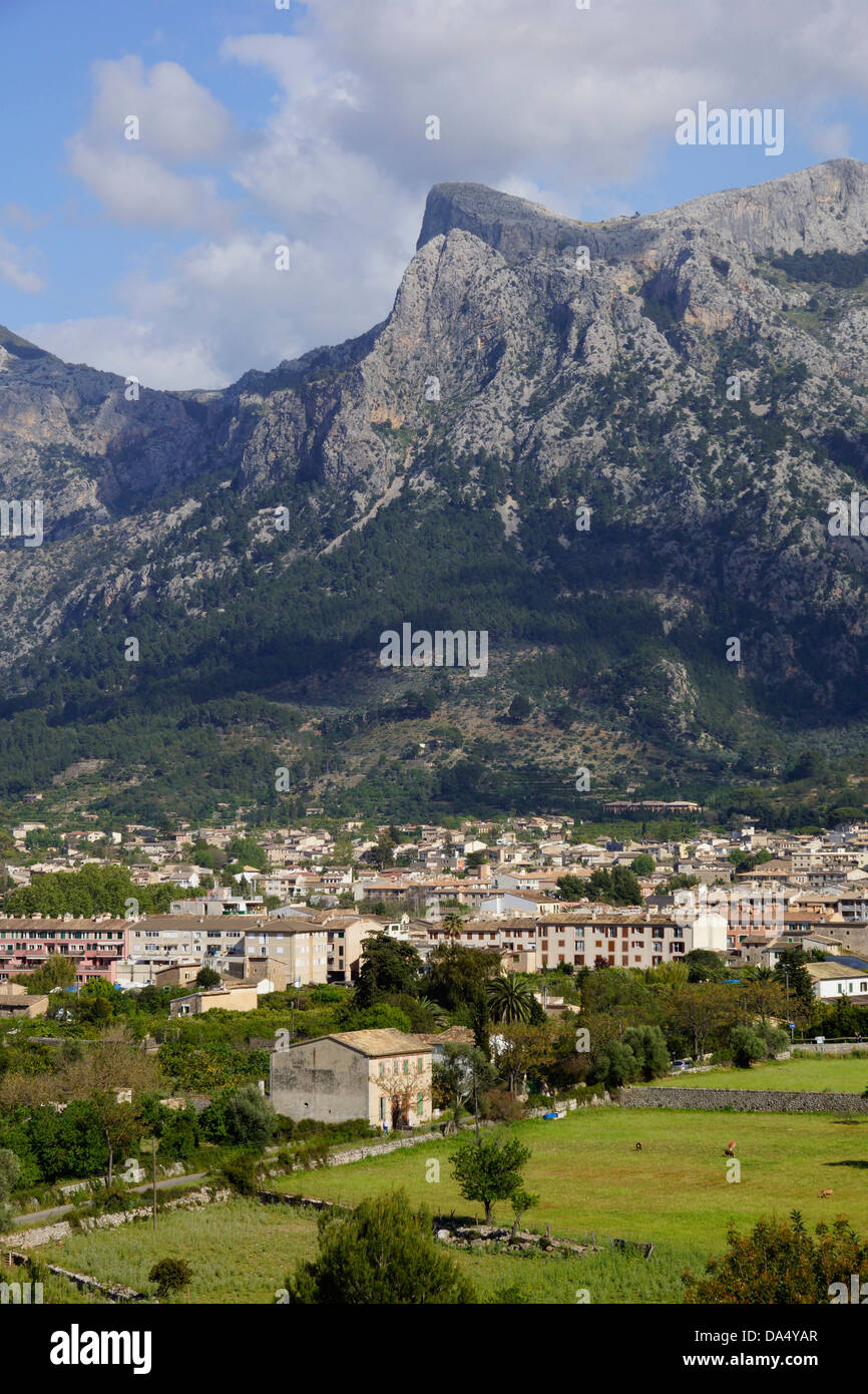 soller, serra de tramuntana, mallorca, spain Stock Photo - Alamy