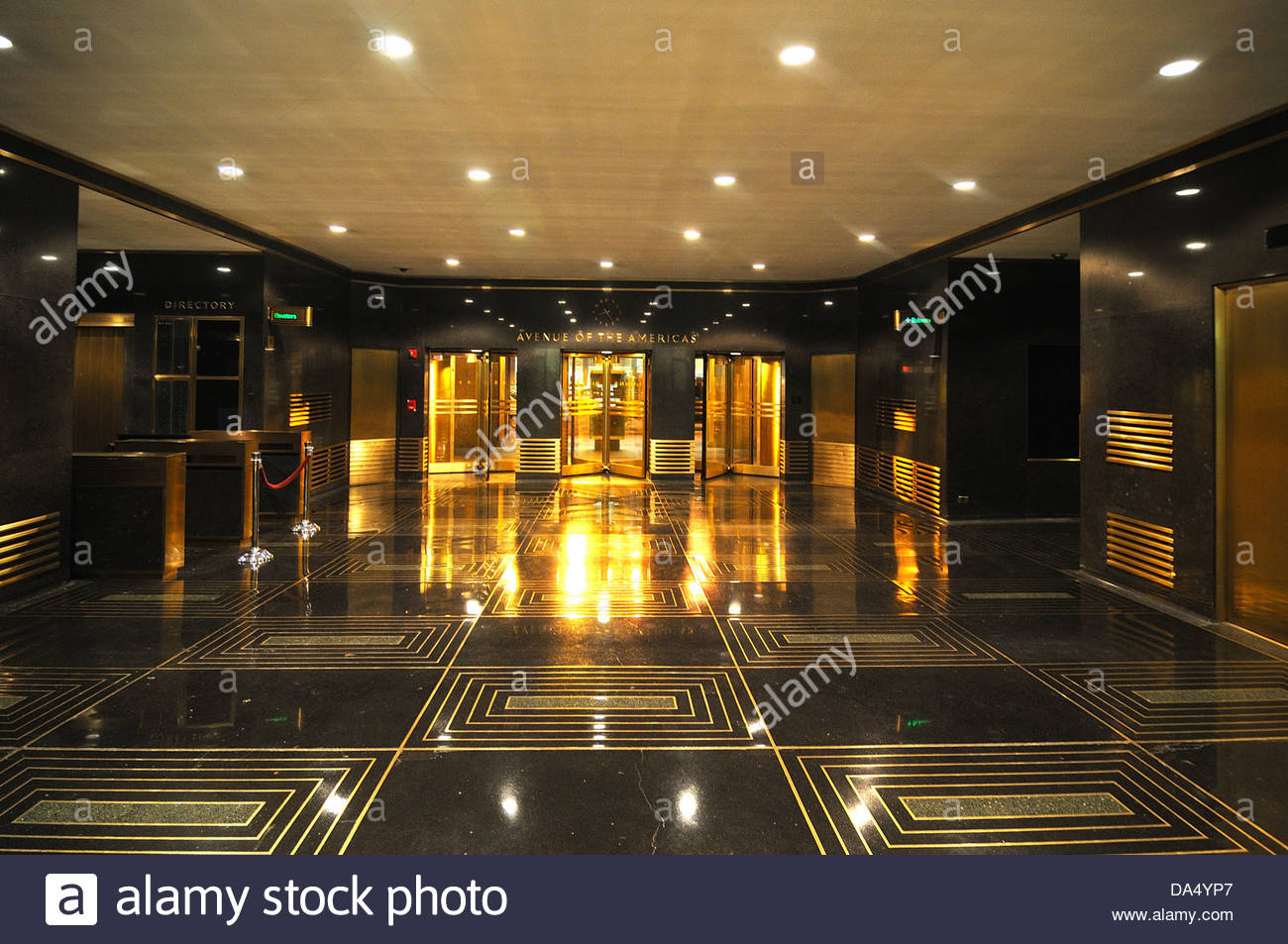 View of the lobby in the Rockefeller Center Stock Photo: 57887263 - Alamy
