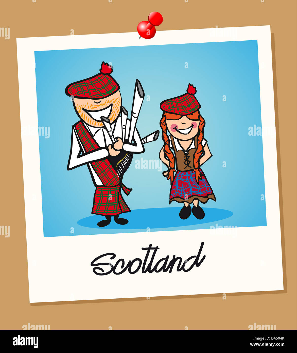 Cartoon scottish man hi-res stock photography and images - Alamy