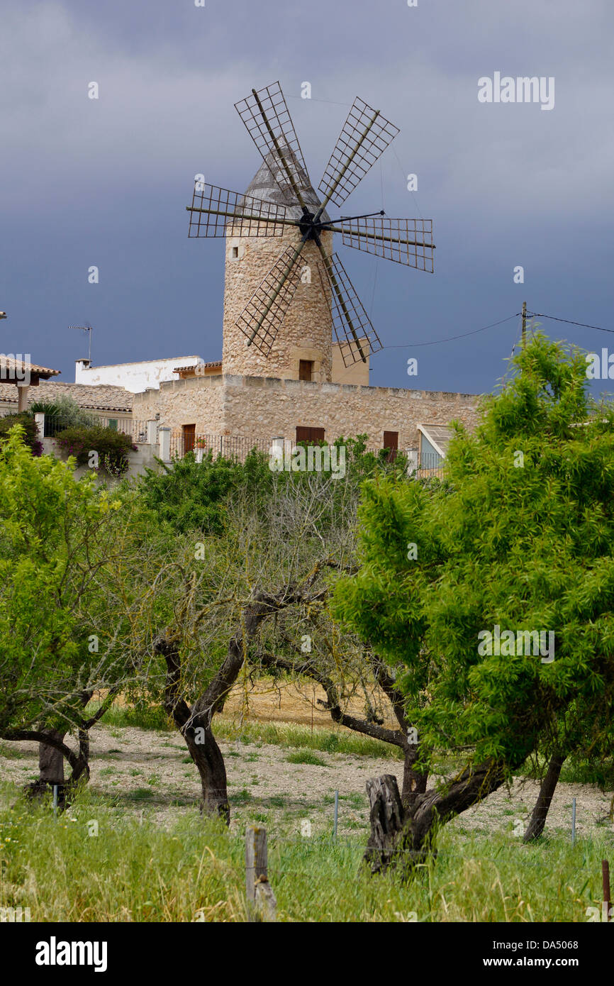 windmill, sineu, mallorca, spain Stock Photo - Alamy