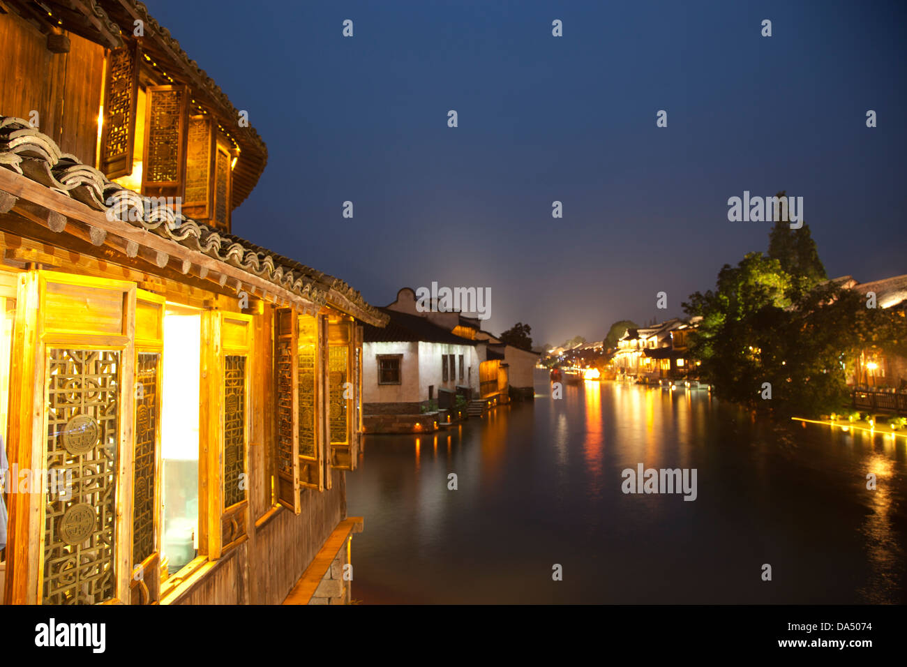 China, Wuzhen, Xizha Scenic Zone, Xishi River Scene Stock Photo - Alamy