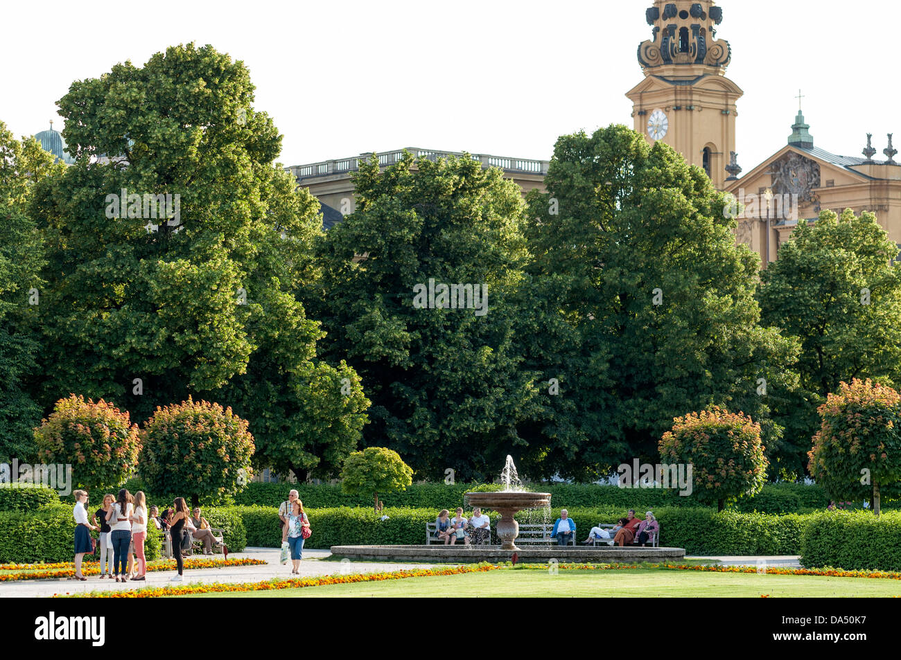 Fountain hofgarten munich hi-res stock photography and images - Alamy