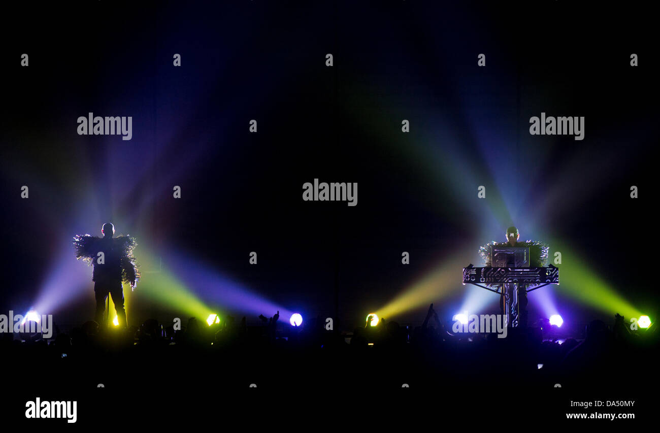 Karlovy Vary, Czech Republic . 03rd July, 2013. British pop group Pet ...