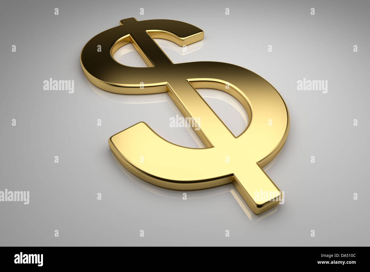 Gold dollar sign on gray background, 3d render Stock Photo - Alamy