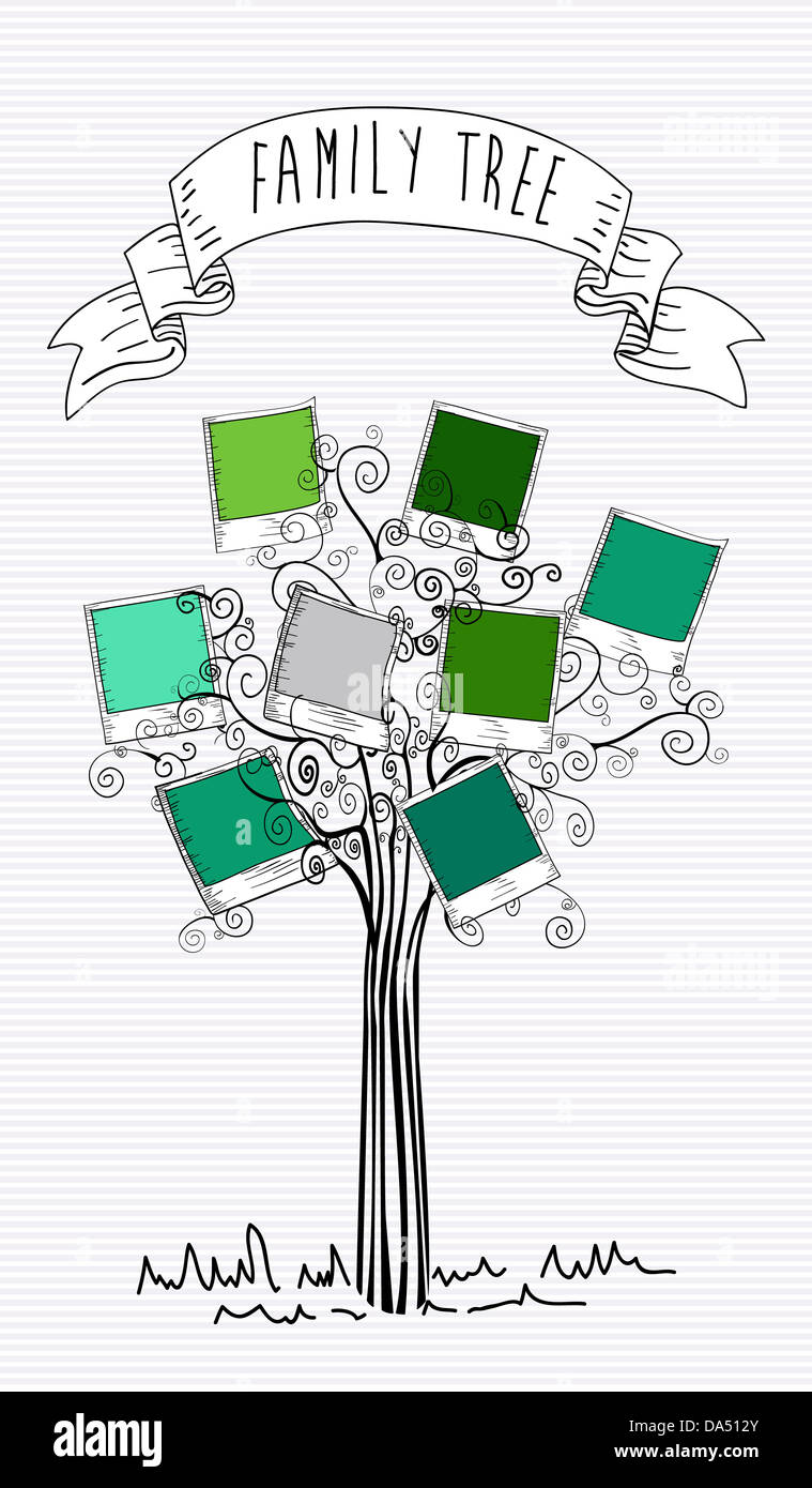 Trendy instant photo leaf tree isolated design. Vector file layered for ...