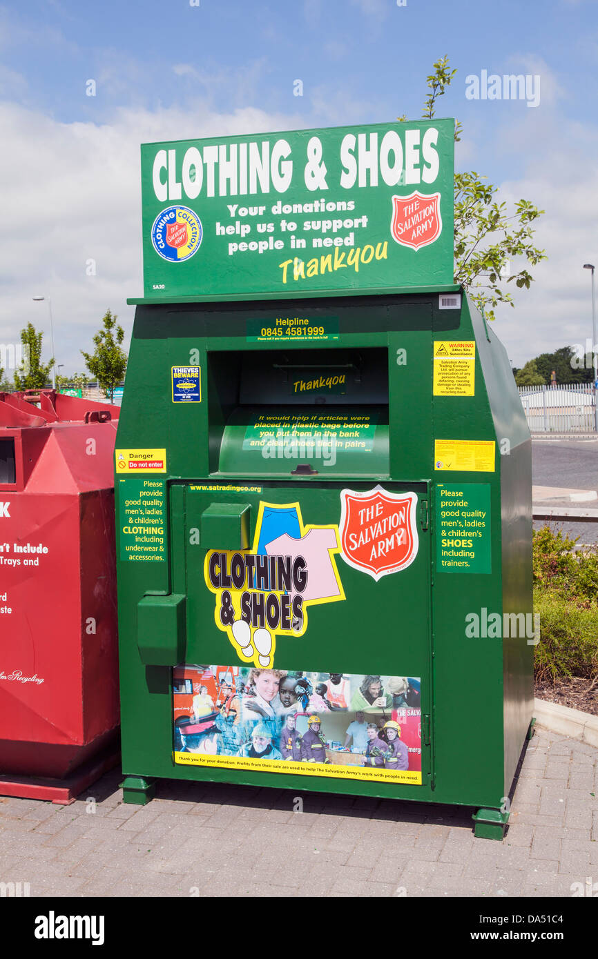 Clothing donation container hi-res stock photography and images - Alamy