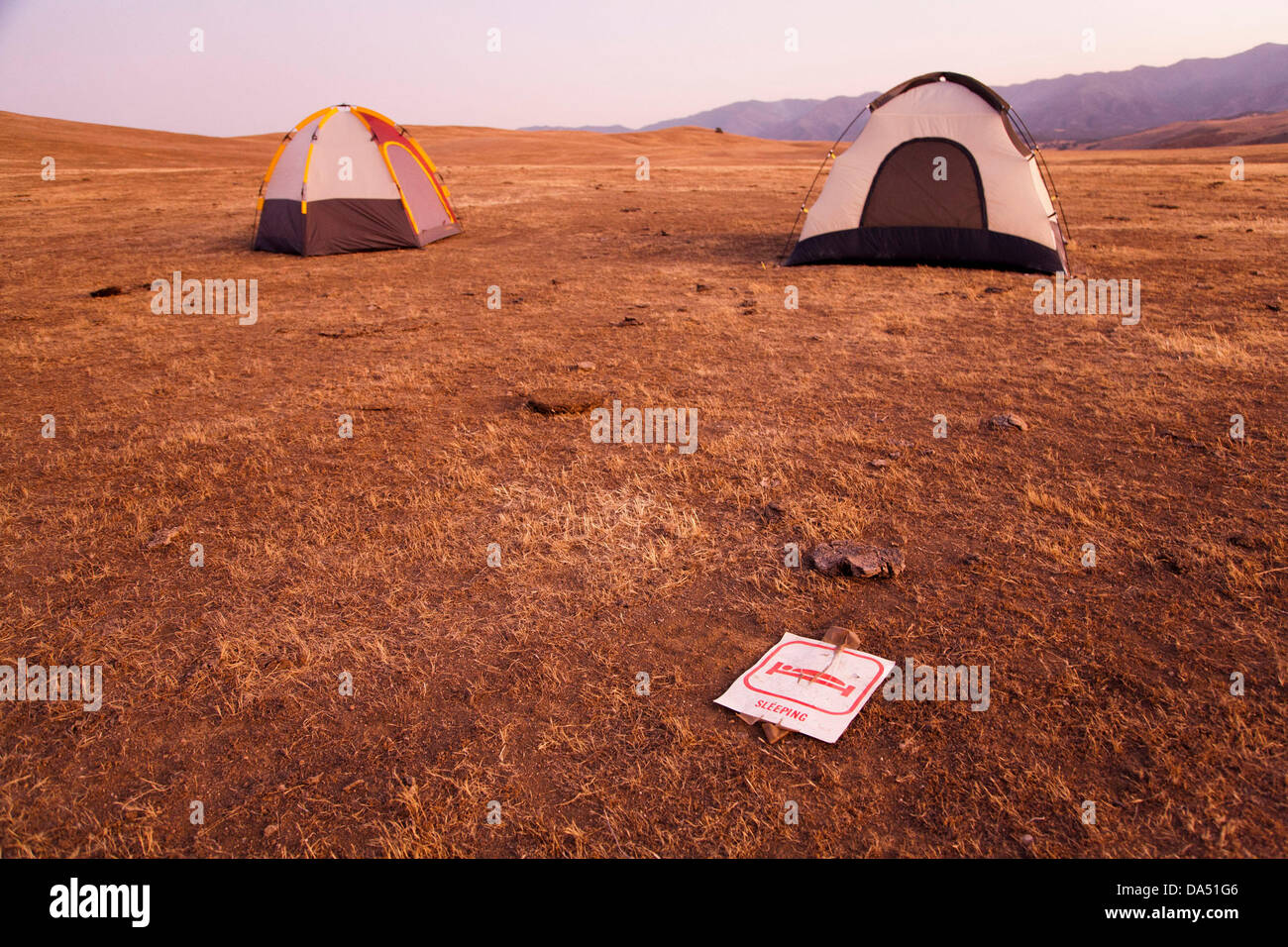 Aug 18, 2009 - Santa Maria, California, U.S. - Tents at a spike camp ...