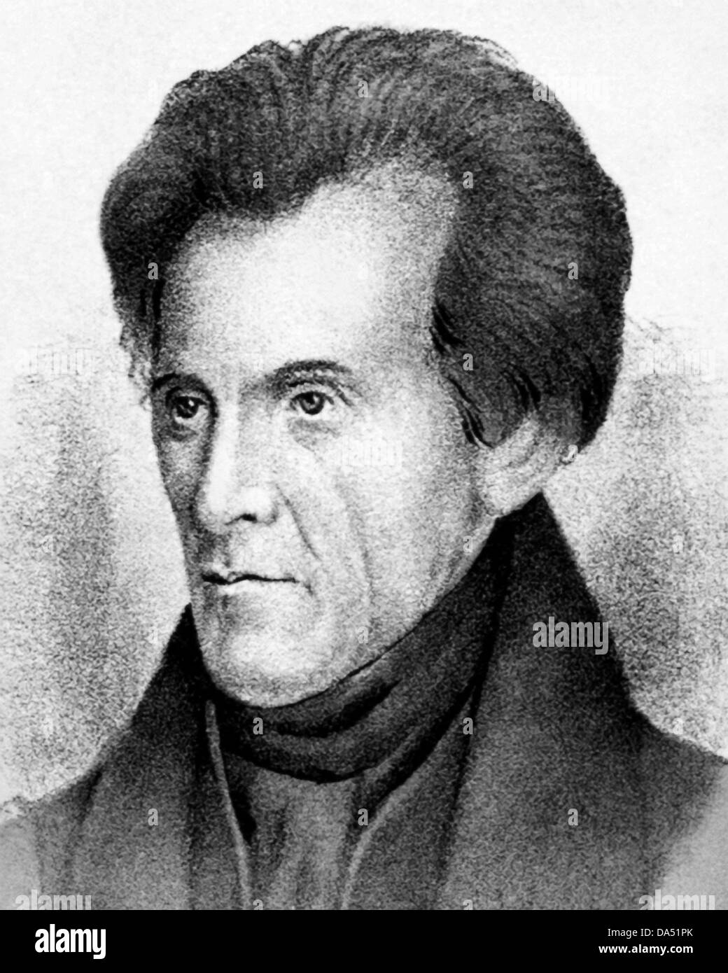Vintage portrait of Andrew Jackson Stock Photo - Alamy