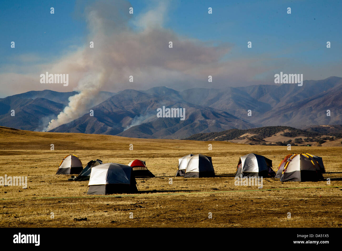 Aug 17, 2009 - Santa Maria, California, U.S. - Tents at the spike camp ...
