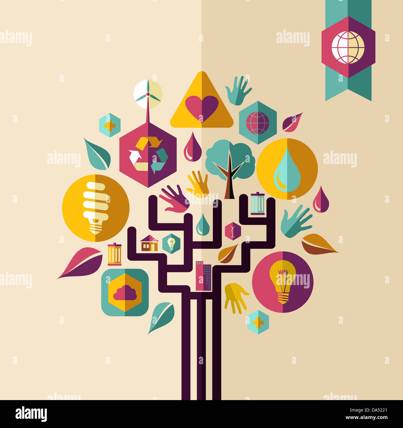 Social media icons tree hi-res stock photography and images - Alamy