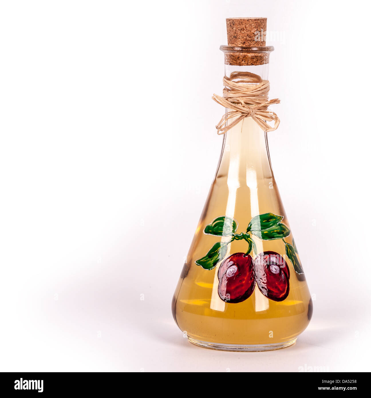 Traditional serbian little bottle for plum brandy with cork Stock Photo ...