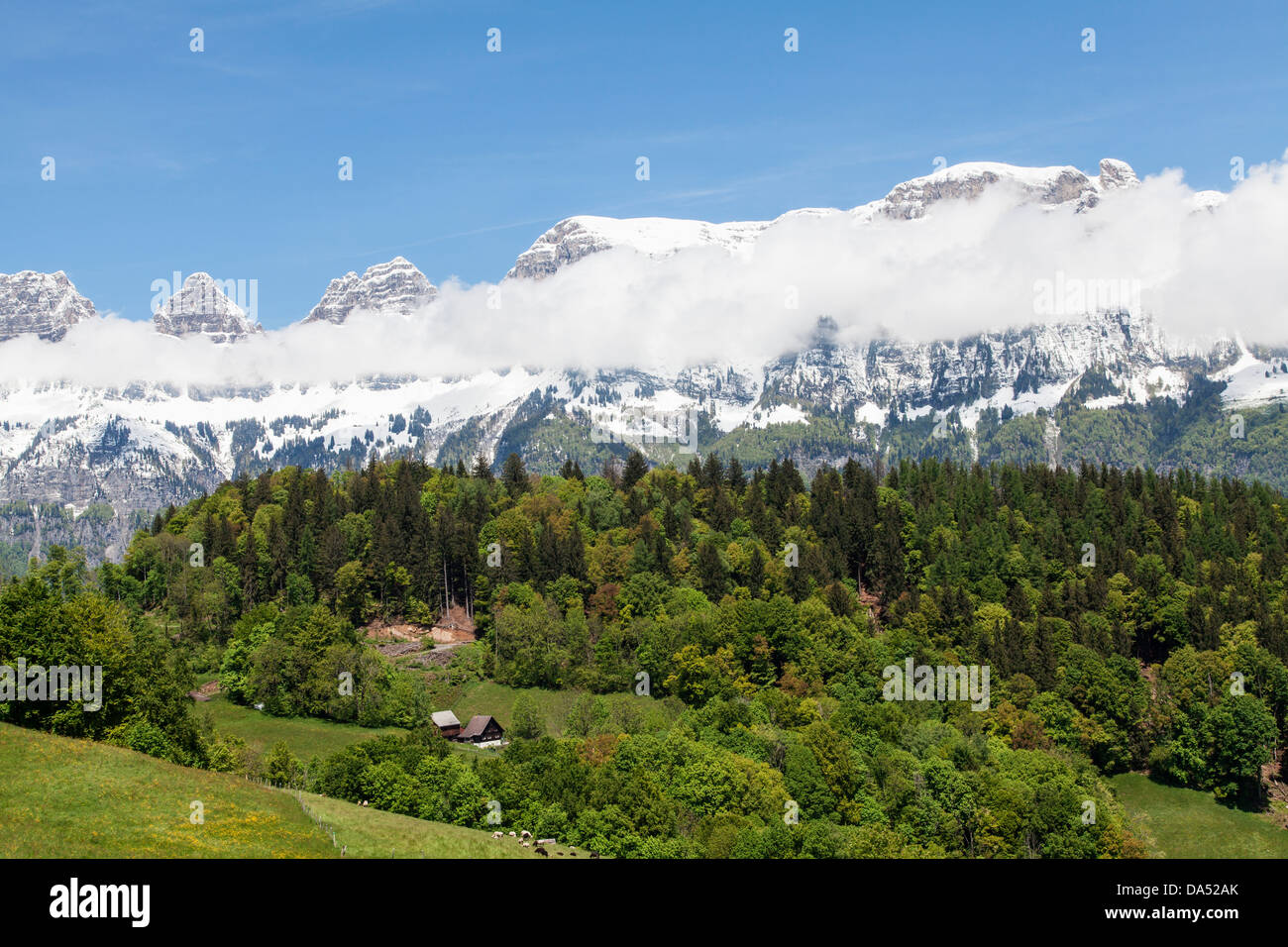 Spring snow mountains hi-res stock photography and images - Alamy