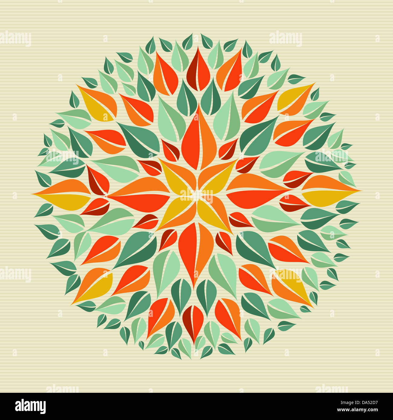 Circle leaf shape mandala design. Vector file layered for easy ...